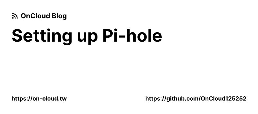Setting up Pi-hole